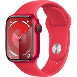 Apple Smartwatch »Watch Series 9 Aluminium« (4, 1 cm / 1, 6 ′′) Watch OS 10 Rot