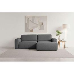 Home Affaire Schlafsofa &raquo;Noord Schlafecksofa, Breite 250 cm&laquo; Cord, Struktur, Webstoff, mit Wellenunterfederung, Massivholzrahmen 100% PES