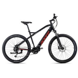Adore »XPOSE« 9 Gang Shimano Altus Schaltwerk Kettenschaltung Mittelmotor 250 W Pedelec, Elektrofahrrad für Damen u. Herren, MTB schwarz+schwarz
