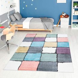 Carpet City Teppich »YOUNG919« rechteckig 11 mm Höhe Moderner Jugend- Kinder Teppich, ideal für Jugendzimmer bunt Obermaterial: 100% Polypropylen B...