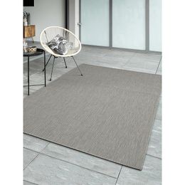 the carpet Teppich &raquo;Mistra&laquo; rechteckig 1 mm H&ouml;he moderner robuster In und Outdoor Teppich grau Polypropylen