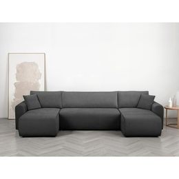 OTTO HOME Wohnlandschaft »JONAA, 311 cm, U-Form, Schlafsofa, Boxspringfederung, Cord u. Struktur« 133/270cm, Bettkasten, Seitentaschen, Cord und...