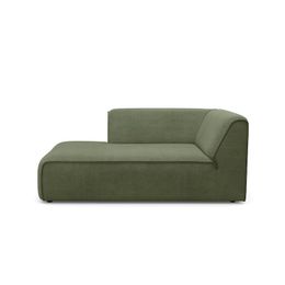 OTTO home Ottomane &raquo;Merid Chaiselongue, Ma&szlig;e B/T/H: 100/162/70 cm&laquo; als Modul oder separat verwendbar, f&uuml;r individuelle Zusammenstellung gr&uuml;n Struktur 