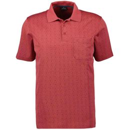 Ragman Poloshirt Koralle-606 XL XL Jacquard Look