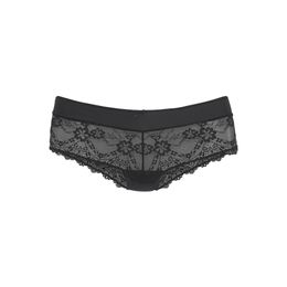 Panty Lascana "Melissa", Damen, Gr. 40/42, schwarz, Obermaterial: 90% Polyamid, 10% Elasthan, Unterhosen, aus feiner, floraler Spitze