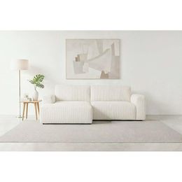 Home Affaire Schlafsofa &raquo;Noord Schlafecksofa, Breite 250 cm&laquo; Cord, Struktur, Webstoff, mit Wellenunterfederung, Massivholzrahmen 92% Polyester, 8% 