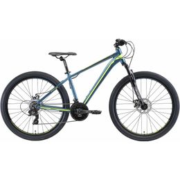 Bikestar Mountainbike 21 Gang Shimano RD-TY300 Schaltwerk Kettenschaltung f&uuml;r Damen und Herren, Kettenschaltung blau Mountainbike