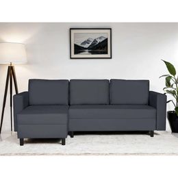 Home Affaire Ecksofa »GLENOE Schlafsofa mit Bettkasten, Recamiere beidseitig montierbar« L-Form, Maße B/T/H: 230/135/84, 5 cm, Velvet & Struktur...
