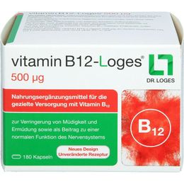 Dr. Loges + Co. GmbH Vitamin B12-LOGES 500 &mu;g Kapseln 180 St