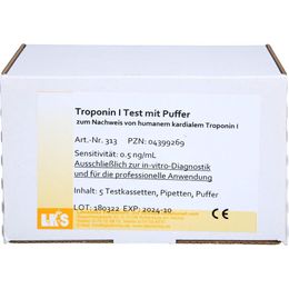 Troponin I mit Puffer Testkassetten 5 St