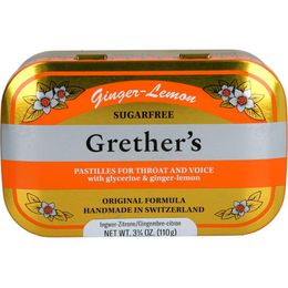 HAGER PHARMA Grethers Ginger Lemon zuckerfrei Pastillen Dose 110 g