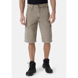 Workerjeans HERO by John Medoox "AKRON Denim Workwear Arbeits-Cargoshorts Jeans", Herren, Gr. 46, beige (sand), Denim/Jeans, 98% Baumwolle, 2% Elasthan, regular fit kurz, Jeans, Arbeits-Cargoshorts Jeans Denim / Jeansfür Herren