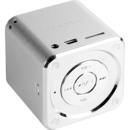 Technaxx Portable-Lautsprecher »Mini MusicMan Soundstation« ( USB-Wiedergabe 3 W) silberfarben Ideal für unterwegs, einfachste Installation,...