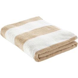 LeGer Home by Lena Gercke Strandtuch &raquo;Lija, Strandhandtuch 100x180cm&laquo; Handtuch mit modernen Streifen aus 100% Baumwolle beige Obermaterial: 100%...