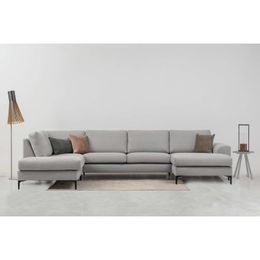 OTTO home Wohnlandschaft &raquo;Henry&laquo; mit Metallbeinen, in modernem Design beige 100% PES