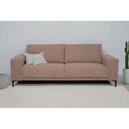 OTTO home 3-Sitzer &raquo;Xander&laquo; Breite 224 cm, Soft-Touch Chenille, schwarze Metallf&uuml;&szlig;e braun 90% PES, 10% NY