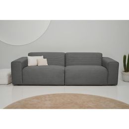 OTTO home 3-Sitzer &raquo;Koa, 228 cm, Modulsofa in Cord, Chenille, Struktur, Webstoff&laquo; Designsofa, weicher Lounge-Sitzkomfort, Welleunterfederung, 