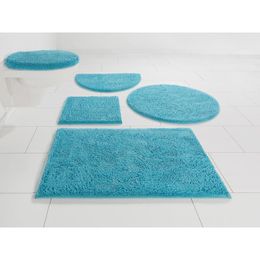 my home Badematte &raquo;Maren, Badvorleger, Badezimmer Teppich&laquo; H&ouml;he 15 mm rutschhemmend beschichtet fu&szlig;bodenheizungsgeeignet Bio-Baumwolle, Badteppich,...