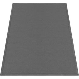 Paco Home Teppich &raquo;Tatami 475&laquo; rechteckig 24 mm H&ouml;he Kurzflor, Uni-Farben, mit Memory Foam, waschbar grau Polyester