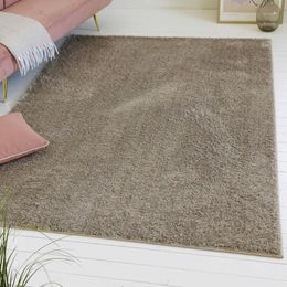 OTTO HOME Hochflor-Teppich »Nickolas, auch als Läufer erhältlich« rechteckig 30 mm Höhe Langflor, Shaggy, weicher Hochflor, uni farben, mit Glanz,...