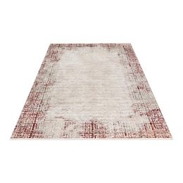 Obsession Teppich &raquo;My Memphis 380&laquo; rechteckig 8 mm H&ouml;he modernes 3D-Design, mit Bord&uuml;re und Fransen rot Obermaterial: 100% Polyester B : 160 cm 1...