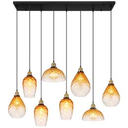 Globo LIGHTING H&auml;ngeleuchte &raquo;SALVY&laquo; E27 1 Stk. H&auml;ngelampe Esszimmer-Leuchte Esstischleuchte Wohnzimmer schwarz matt
