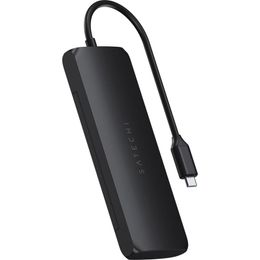 Satechi Laptop-Adapter &raquo;USB-C Hybrid Multiport Adapter with SSD Enclosure&laquo; USB-C zu HDMI SATA USB Typ A USB Typ C schwarz Die beiden USB-A-Anschl&uuml;sse erlauben