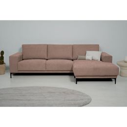 OTTO home Ecksofa &raquo;Xander, L-Form,&laquo; Breite 280 cm, Soft-Touch Chenille, schwarze Metallf&uuml;&szlig;e braun 90% PES, 10% NY
