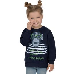 TRIGEMA Sweatshirt &raquo;Sweatshirt mit gro&szlig;em Affen-Druckmotiv&laquo; navy 104 104 Sweat-Qualit&auml;t