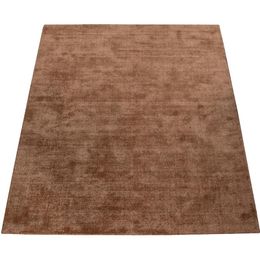 Paco Home Teppich &raquo;Randers 578&laquo; rechteckig 14 mm H&ouml;he Kurzflor, Handweb Teppich, Uni-Farben, handgewebt beige Obermaterial: 100% Polyester B : 160...