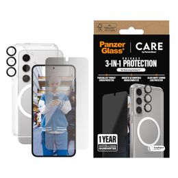 CARE BY PANZERGLASS Displayschutzglas »3-in-1 Privacy Protection Set« für Samsung Galaxy S25 Blickschutz, Schutzfolie, Bildschirmschutz, kratz- &...