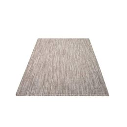 Carpet City Teppich &raquo;LINDO 8843&laquo; rechteckig 11 mm H&ouml;he Kurzflor, Hochtief-Muster/ 3D-Effekt, Fransen, Boho-Stil, Wohnzimmer taupe Obermaterial:...