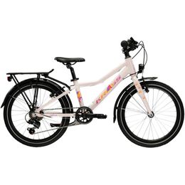 KROSS Kinderfahrrad &raquo;Kinderrad Lea Mini 3.0 pink 6 G&auml;nge&laquo; 6 Gang Shimano Tourney TX30 Schaltwerk Kettenschaltung rosa+rosa