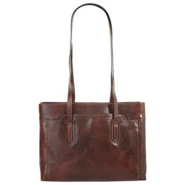 Pike PIKÉ Shopper echt Leder, Made in Italy braun