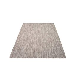 Carpet City Teppich &raquo;LINDO 8843&laquo; rechteckig 11 mm H&ouml;he Kurzflor, Hochtief-Muster/ 3D-Effekt, Fransen, Boho-Stil, Wohnzimmer taupe Obermaterial:...
