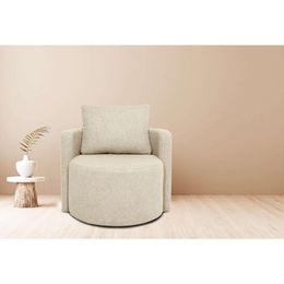 OTTO home 1,5-Sitzer mit wendbarem R&uuml;ckenkissen, auch in recyceltem Stoff erh&auml;ltlich beige 100% recyceltes PES