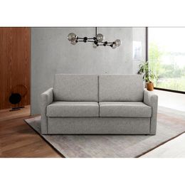 Home Affaire Schlafsofa &raquo;Goldpoint 162 cm, Dauerschl&auml;fer, Liegefl&auml;che 120/200cm,&laquo; 2-Sitzer mit Bettfunktion, Bonell-Federkernmatratze grau Struktur 