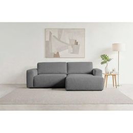 Home Affaire Schlafsofa &raquo;Noord Schlafecksofa, Breite 250 cm&laquo; Cord, Struktur, Webstoff, mit Wellenunterfederung, Massivholzrahmen 94% Polyester, 6% 