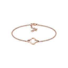 Elli Armband &raquo;Kleeblatt Gl&uuml;cksbringer 925 Silber&laquo; Rosegold 18cm Bedeutungsvoller Armschmuck f&uuml;r Frauen