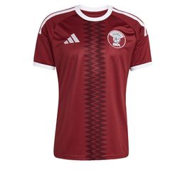 adidas Performance Funktionsshirt 'Qatar 26 Home' Herren Gr&ouml;&szlig;e XS rot / wei&szlig;