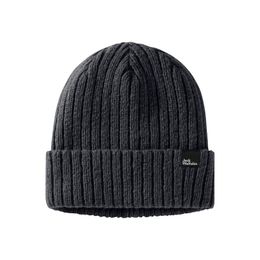 Jack Wolfskin Beanie »CUSHY BEANIE« dark-navy M M Warme Wintermütze in Strickoptik