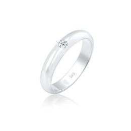 Elli DIAMONDS Verlobungsring &raquo;Solit&auml;r Verlobung Diamant (0.06 ct.) 925er Silber&laquo; Silber 58 mm Ring f&uuml;r Damen mit Diamant im Brillantschliff