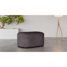 OTTO home Polsterhocker &raquo;Polsterhocker Tvinne, mit Wellenunterfederung&laquo; passend zum Ecksofa, auch in Boucl&eacute;, B/T/H: 90/50/44 cm grau 100% Polyester