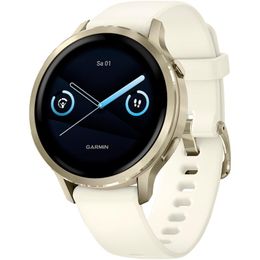 Garmin Smartwatch »Venu 4 41 mm« (3, 04 cm / 1, 2 ′′) Beige/Gold