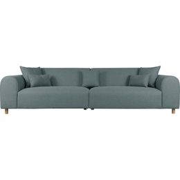 Home Affaire Big-Sofa &raquo;Svennis&laquo; in 2 Bezugsqualit&auml;ten, B/T/H: 314/98/83 cm blau Struktur (100% Polyester);Filzoptik (100% Polyester)