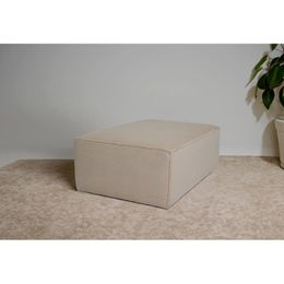 OTTO home Polsterhocker &raquo;Clayton&laquo; in einem trendigen Cord-Bezug beige 100% Polyester