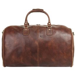 Pike Pik&eacute; Damen Reisetasche echt Leder, Made in Italy braun