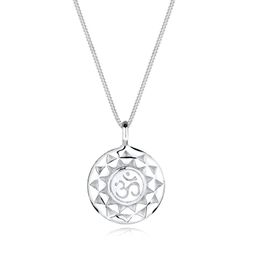 Elli Kette mit Anhänger »Yoga Mantra Om Symbol Talisman 925 Silber« Silber 45 Halskette für Frauen mit Yoga Symbol