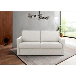 Home Affaire Schlafsofa &raquo;Goldpoint 162 cm, Dauerschl&auml;fer, Liegefl&auml;che 120/200cm,&laquo; 2-Sitzer mit Bettfunktion, Bonell-Federkernmatratze beige Struktur 