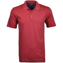 Ragman Poloshirt Rot-640 S S Poloshirt mit Knopfleiste